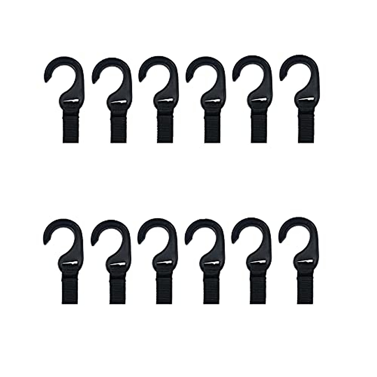 NAHANCO Spacemaker Heavy Duty Clothes Hanger Hook for Hanger Management in Backroom/Stockroom, 5 ½”- Black, 100/Carton, (GHB200)