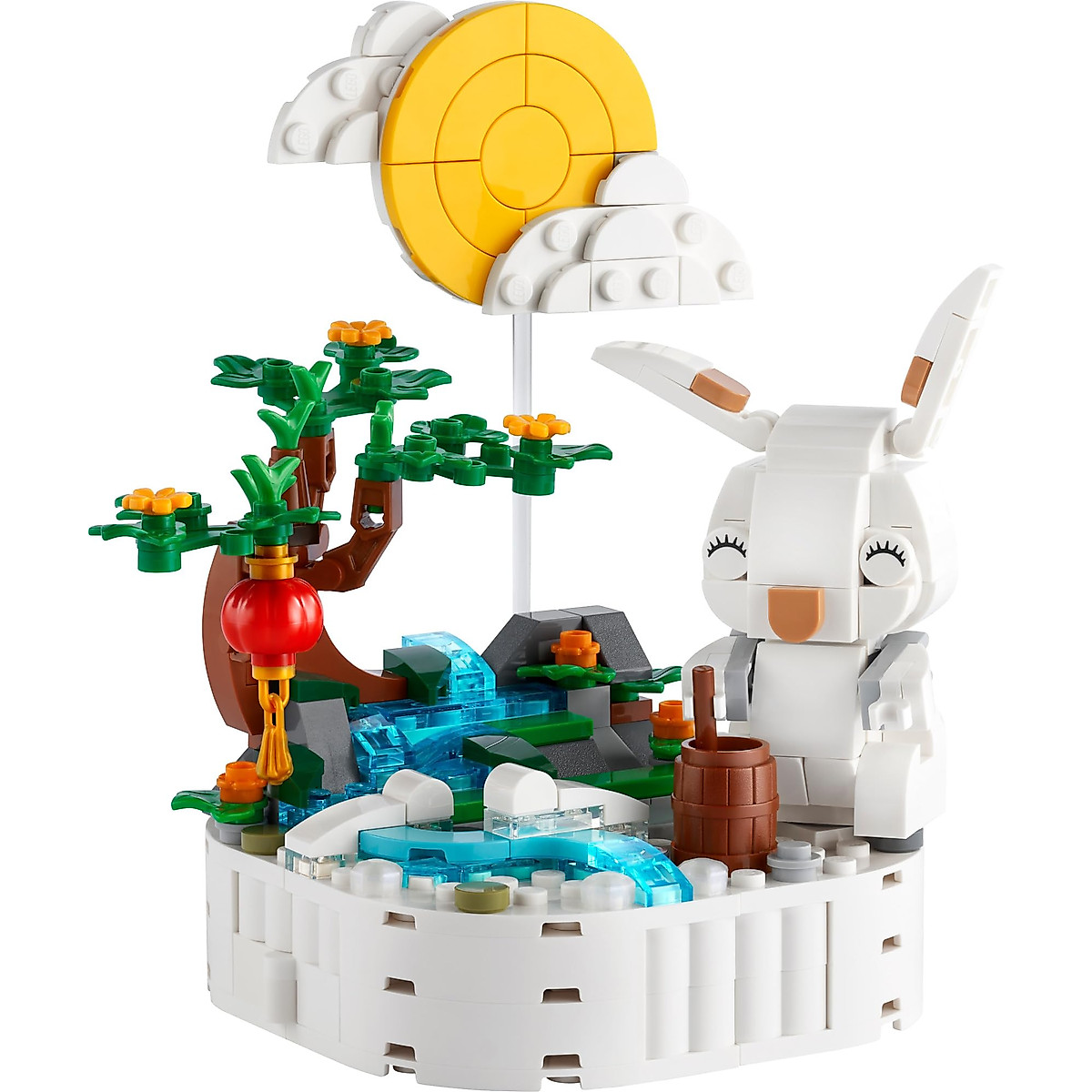 LEGO Jade Rabbit Building Toy Set, Fun Bunny Display Piece or Family Building Activity, Small Animal Toy for Boys and Girls, Great Gift for Kids Ages 8 and Up, 40643