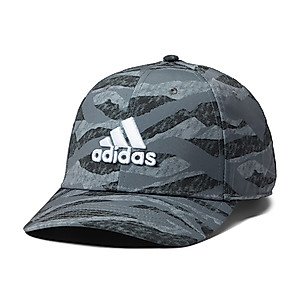 adidas Golf Unisex-Adult Tour Print Snapback Hat, Black, OSFM