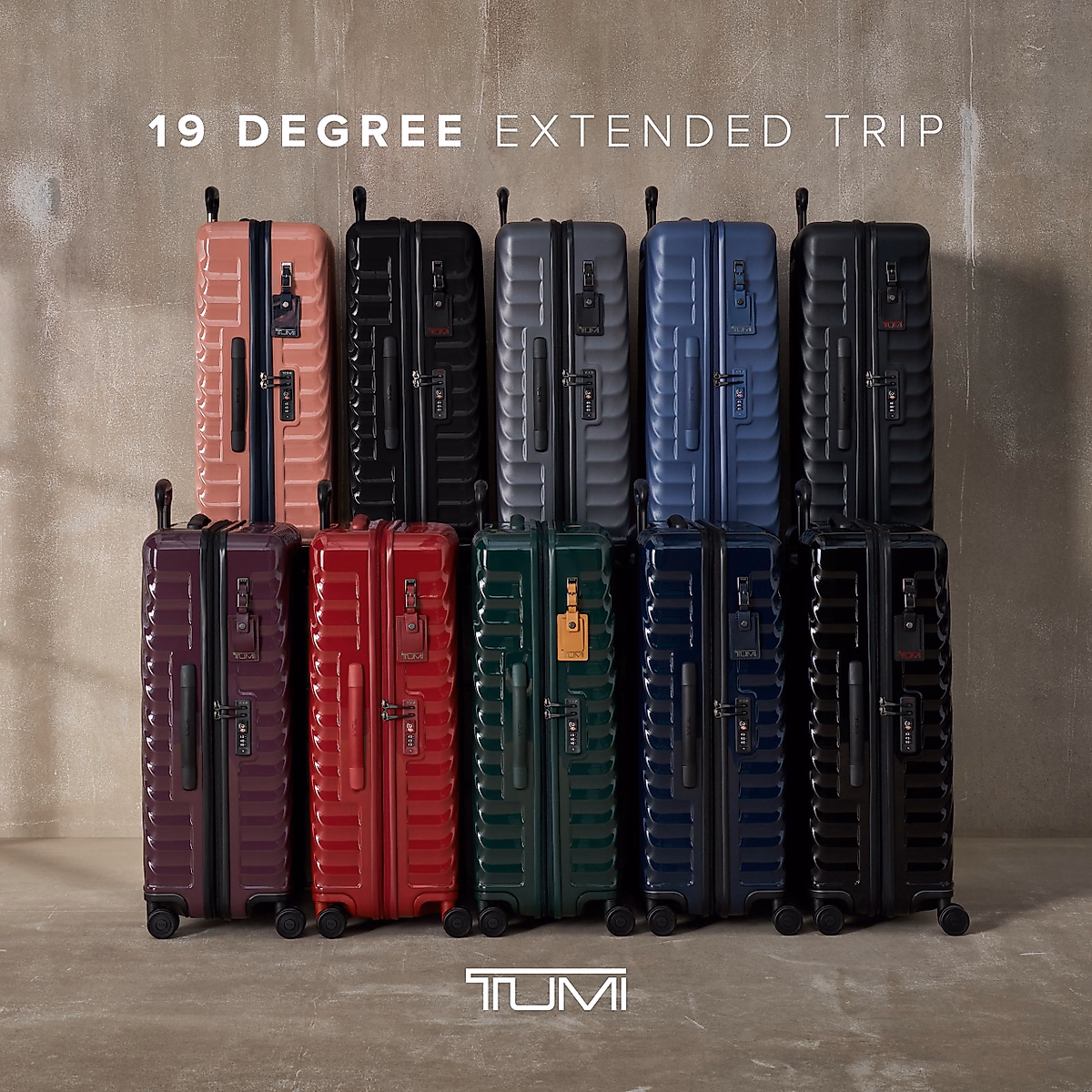 TUMI - 19 Degree Extended Trip Expandable 4 Wheeled Packing Case - Hard Shell Suitcase - Roller Suitcase Checked Bag - Navy