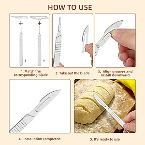 CRUIFU 2 PCS Sourdough Bread Lame Scoring Tool, Hand Crafted Bread Lame For Dough Scoring Knife, Tool Sourdough Slashing With 20 Blades Included With Safety Box