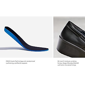 Dr. Scholl's Shoes Women's Dynamo Work Shoe, Black Leather 7.5