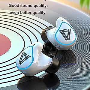 Wireless Bluetooth Headphones, with Charging Case, LCD Display, Noise Cancelling Microphone, HiFi Stereo Sound, 2000 mAh Charging Box, for Sport, Gaming