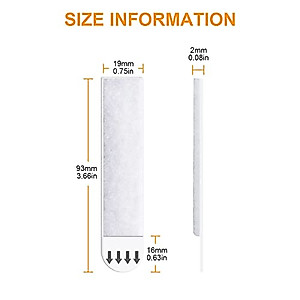 Ainiv 32-Pairs(64 Strips) Large Picture Hanging Strips Heavy Duty, Adhesive Hook and Loop Mounting Tapes Damage Free No Nails Picture Hangers for Frame Hanging Poster Strips Christmas Decorations