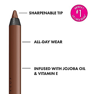 NYX PROFESSIONAL MAKEUP Line Loud Lip Liner, Longwear and Pigmented Lip Pencil with Jojoba Oil & Vitamin E - Total Baller (Rich Warm Brown)