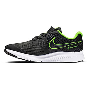 Nike Unisex-Child Star Runner 2 (PSV) Sneaker, Anthracite/Electric Green-White, 2Y Child US Little Kid