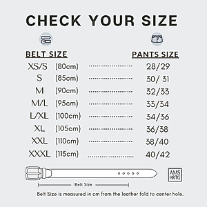 Amsterdam Heritage Men's Leather Belt - Premium Brown Belts for Men, Classic Mens Belt, Versatile Men's Belts Leather, Ideal Mens Brown Belt, Stylish Mens Belts Leather, Durable Belt Men