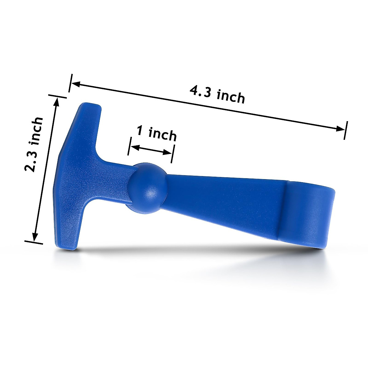 Blue Cooler Latches Replacement for Yeti, RTIC, Lid Latch Parts Compatible with Yeti Coolers T-Latches Made of Premium Hard Durable Rubber (2 Pack)