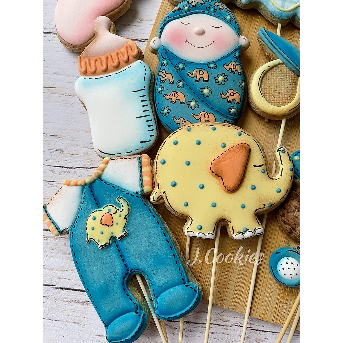 LILIAO Pajama Shape Cookie Cutter Baby Shower - 3.4 x 4.7 inches - Stainless Steel