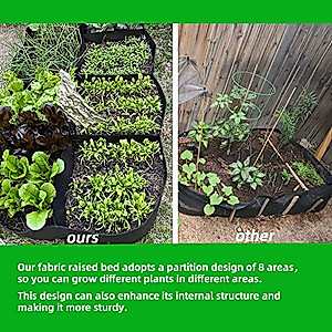 Fabric Raised Garden Bed 6x3x1ft Garden Grow Bed Bags for Growing Herbs, Flowers and Vegetables 128 Gallon