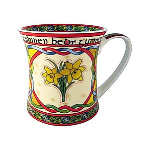 Royal Tara Set Welsh Red Dragon Cup, Welsh Daffodil Mug & Welsh Brew Tea(50 Teabags)