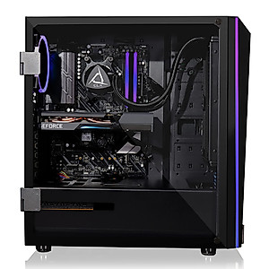 CLX Set Gaming Desktop - Liquid Cooled AMD Ryzen 7 5800X 3.8GHz 8-Core Processor, 32GB DDR4 Memory, GeForce RTX 3060 12GB GDDR6 Graphics, 500GB SSD, 4TB HDD, WiFi, Windows 11 Home 64-bit,Black