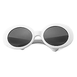 REBABA Cat Sunglasses Cool Plastic Dog Sunglasses Pet Cute and Funny Sunglasses Dog Cat Cosplay Party Costume Photo Props(White)