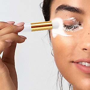 30 PCS Lash Shampoo Cleansing Brush for Eyelash Extension Super Soft Facial Cleaning Brush Use For Eye Bath Wash Kit By Camillash(30 PCS White）