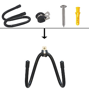 YYST Rolling Pin Holder Rolling Pin Display Rack Rolling Pin Storage - Hardware Included -W Style (2)