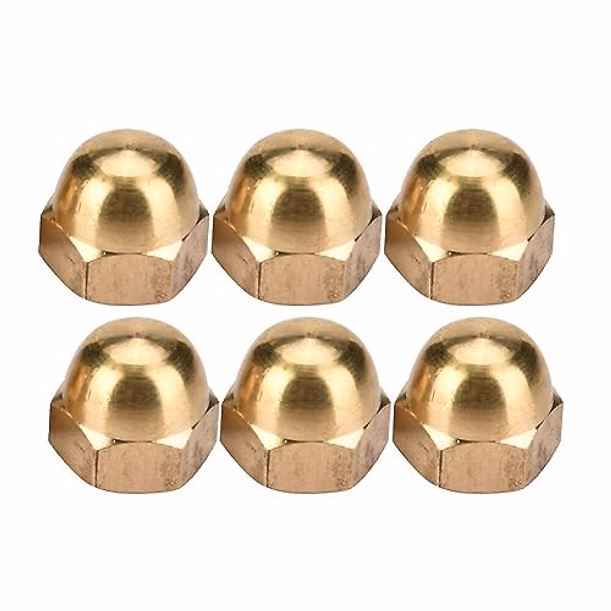acorn dome head hex nuts,threaded dome cap nuts, Hex Acorn Cap Nut Decorative Round Head Cover Dome Nuts Kit Dome Head Cap Hex Nuts Set Fasteners for Machinery, Furniture, Vehicles, Etc(M5(20PCS)) ( C