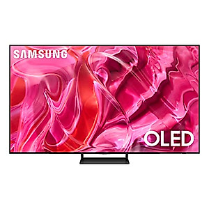 SAMSUNG QN55S90CAFXZA 55 Inch 4K OLED Smart TV with AI Upscaling with a 5S-PS4-US1 4-Outlet Power with Omniport USB (2023)(USED)