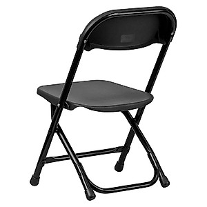 Flash Furniture 2 Pack Kids Black Plastic Folding Chair