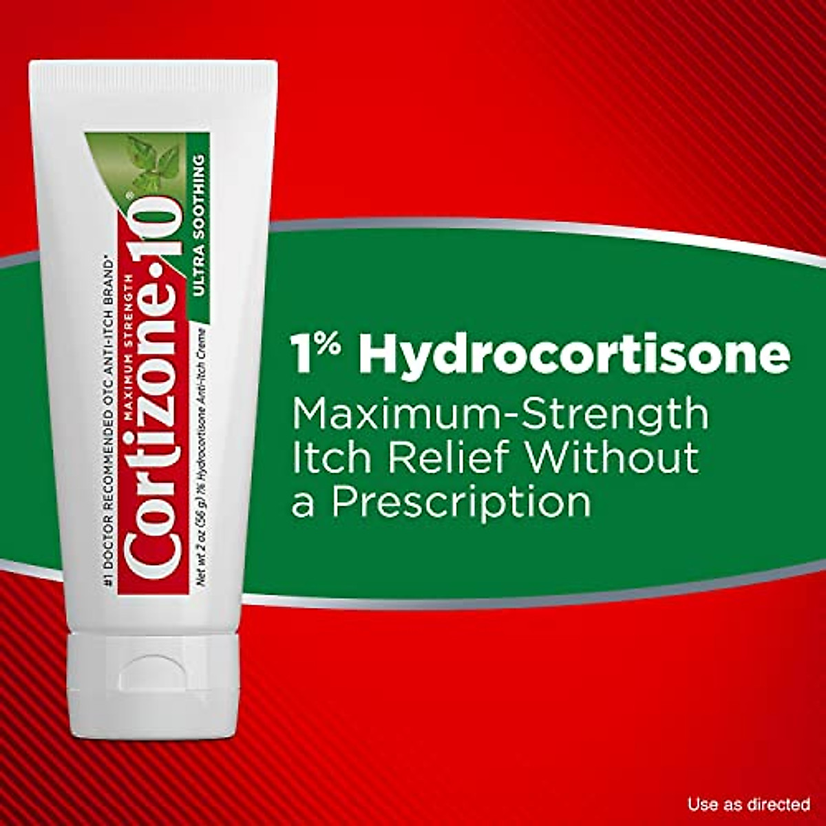 Cortizone 10 Maximum Strength Ultra Soothing Anti-Itch Cream, 1% Hydrocortisone Creme, 2 oz.