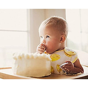 Little Unicorn Cotton Muslin Classic Bib 3 Pack– 100% Cotton – Machine Washable - Softer with Every Wash – Playful Designs - 3 Lightweight, Breathable Layers – for Boys and Girls (Berry Lemonade)