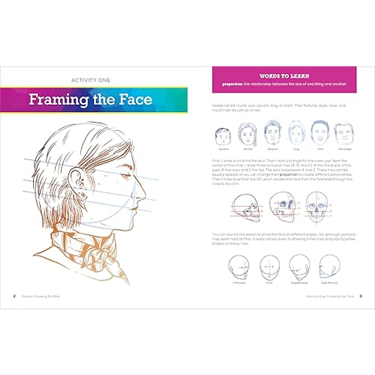 Portrait Drawing for Kids: A Step-by-Step Guide to Drawing Faces (Drawing Books for Kids Ages 9 to 12)