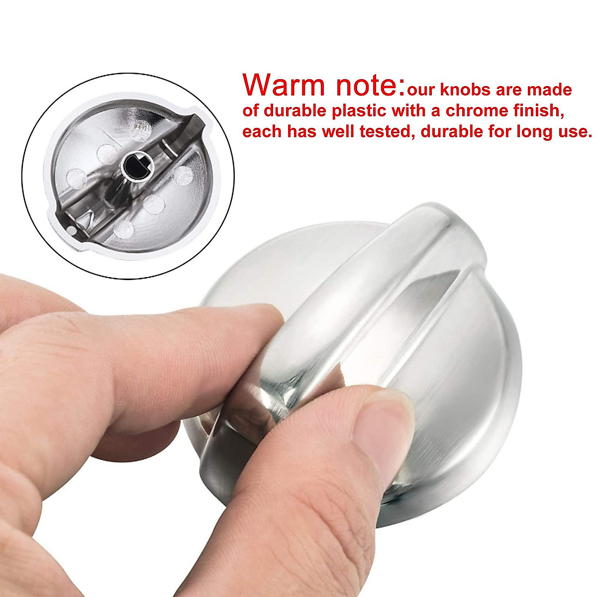 WB03T10325 Knobs Burner Control Knobs Compatible with General Electric GE Range Cooktop Knob 2691864 PS3510510 (6 Packs)