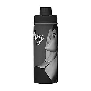 HIKTIEK Halseys Stainless Steel Insulated Tumbler Sports Water Bottle Hot and Cold Travel Cup 18oz