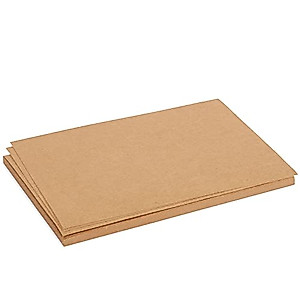 50 Sheets of Brown Kraft Paper or Wedding, Party Invitations, Announcements, Drawing, DIY Projects, Arts and Crafts, Scrapbooking, Letter Size, 176gsm (8.5 x 11 Inches)