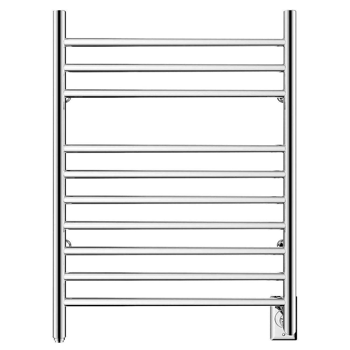 HEATGENE Towel Warmer Wall-Mounted Hardwired Heated Towel Rack Hot Towel Bar Mirror Polish