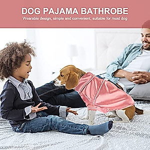 Girl Dog Clothes Shirts Indoor Costume- Jumpsuits for Pajama Girl Winter Clothes- Soft Cats Clothes Vest Jumpsuit Dog Coat Loungewear Robe Costume Cotton Rompers Pet Small Comfy Yorkie
