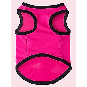 QWINEE Dog Shirt,Crown Print,Dog Vest Tank Top,Cute Puppy Clothes,Doggie Tee,Cat Dog Clothes Apparel for Small Medium Dogs Kitten Girl and Boy Multi-Colored Medium