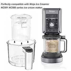 4 Pack Ninja Creami Deluxe Pints & Lids, 24oz Family Size XL Cups for Ninja Creami 11-in-1 NC501 NC500 Series Deluxe Ice Cream Maker