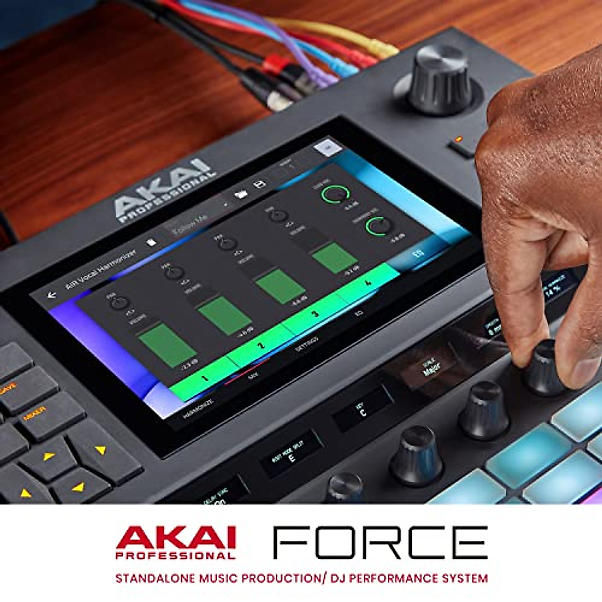 AKAI Professional FORCE – Standalone Music Production, MIDI Sequencer and DJ System with Synth Engines, MPC Sampling and Ableton Style Clip Launching
