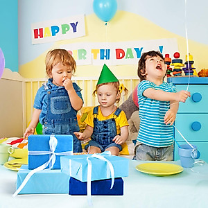 PLULON 60 Sheets Blue Tissue Paper Bulk and 60 Sheets Brown Tissue Paper Bulks