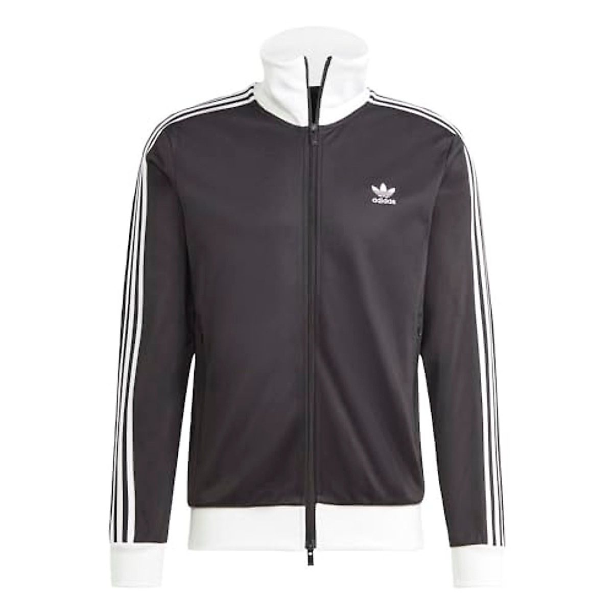 adidas Originals Men's Adicolor Classics Beckenbauer Track Top, Black/White, Large