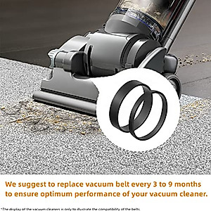 JEDELEOS Replacement Belts Compatible with Dyson DC07 DC04 DC14 DC33 Vacuum Clutch Belt Set, Replace Parts DY-902514-01 (2-Set)