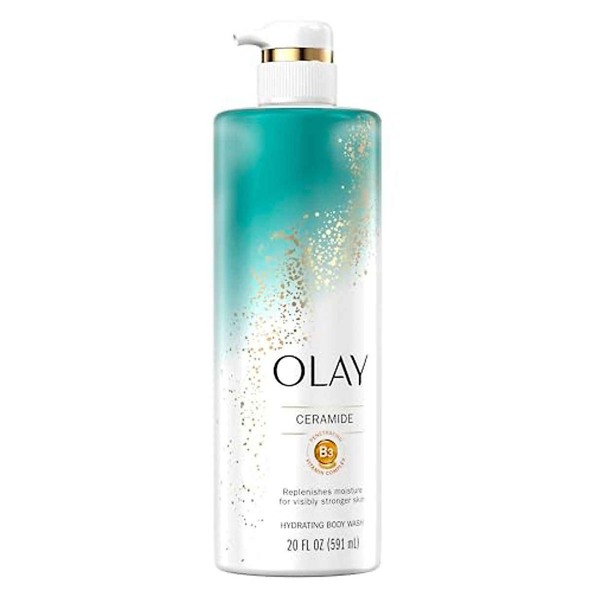 Olay Cleansing & Strengthening Women's Body Wash with Ceramide and Vitamin B3 Complex 20 fl oz (Pack of 4)