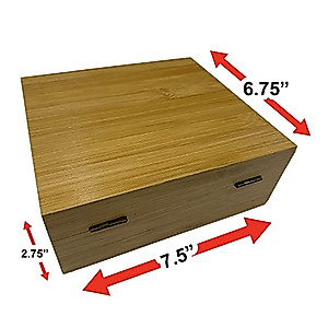 Cali Factory Bamboo Stash Box Plain (Large)