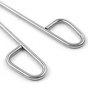 QWORK 16" Stainless Steel Crucible Tongs for Laboratory, Industry