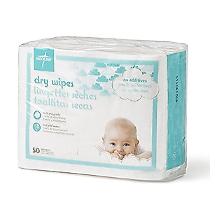 Medline Babysoft For Sensitive Skin Disposable Dry Cleansing Cloths, (Case of 500)