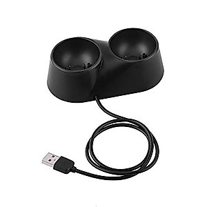 Jopwkuin Controller Charger for VR, Safe Convenient Charging Station for VR for Remote Controllers for VR