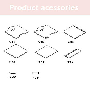 labebe Baby Storage Box Wooden, Toddler Organizer Cubes Wood for Infant 12 Month & Up, Nursery Storage Box for Toys/Clothes/Books/Food, 3- Layer Kid Container Multi-Color Unicorn Printed