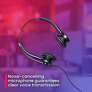 XS 825 Headset Bundle for Training, Coaching, Monitoring, Supervising, Onboarding - Compatible Deskphones Include Avaya, Yealink, Polycom, Cisco, Mitel, Nortel, Toshiba (Stereo, Basic Bundle)