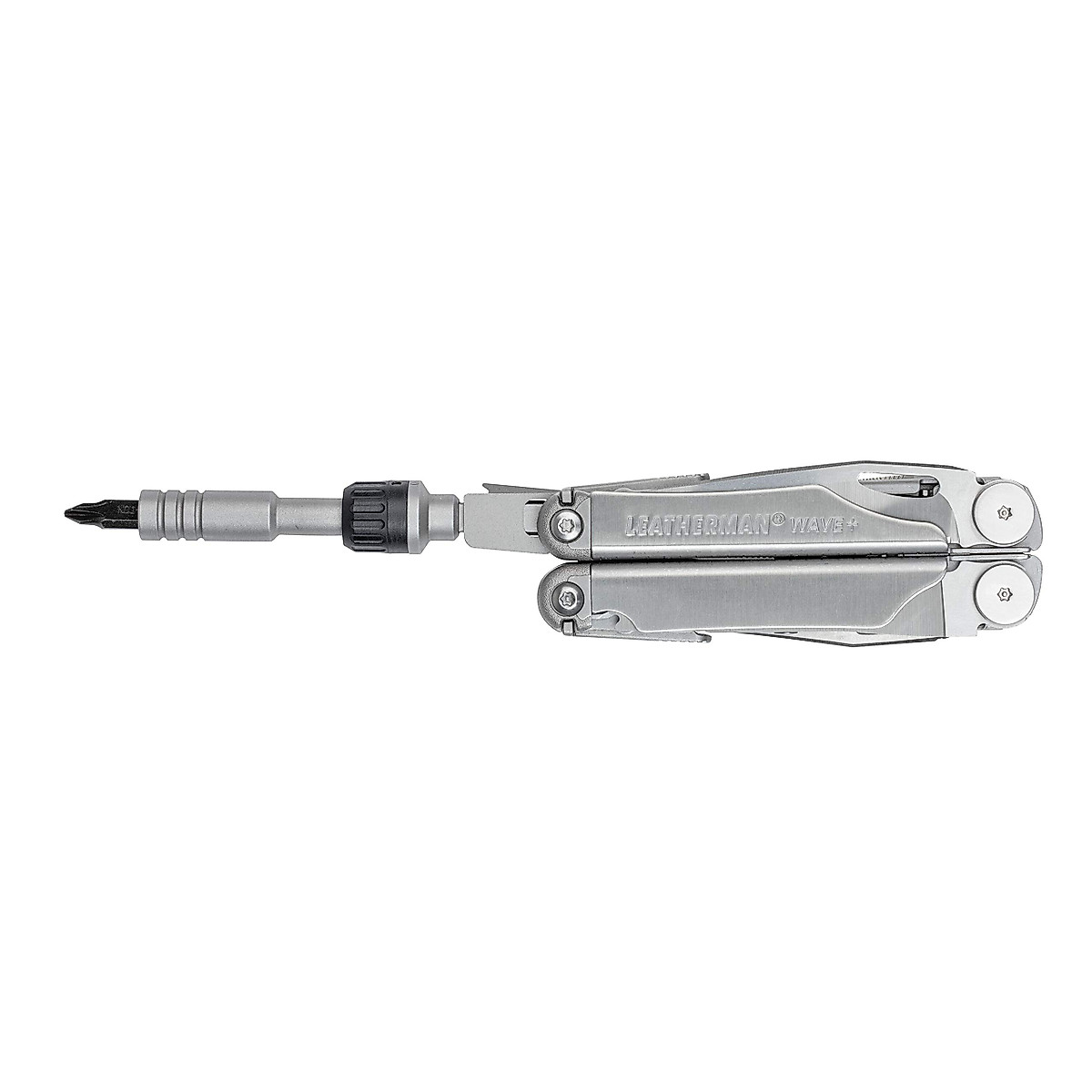 LEATHERMAN, Ratchet driver, fits both flat bits and standard ¼ inch bits.