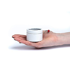 Esdemusica by Rocio hand made yellow music box, Beatles design and song: Yellow submarine. 1,9 inch x 1,5 inch high