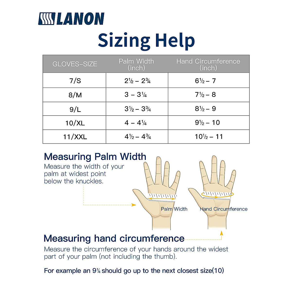 LANON 6-mil Black Nitrile Disposable Gloves, Food-Safe, Powder-Free, Heavy-Duty, Textured Fingertips, Latex-Free, XL