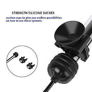 LED Aquarium Light, Smiful Fish Tank Light Submersible Underwater Crystal Glass LEDs Lights, 7.5"- White