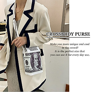 Aovtero Dollar Bill Box Bag Crossbody Purse for Women Girl Shoulder Bags Pu Leather (Green)