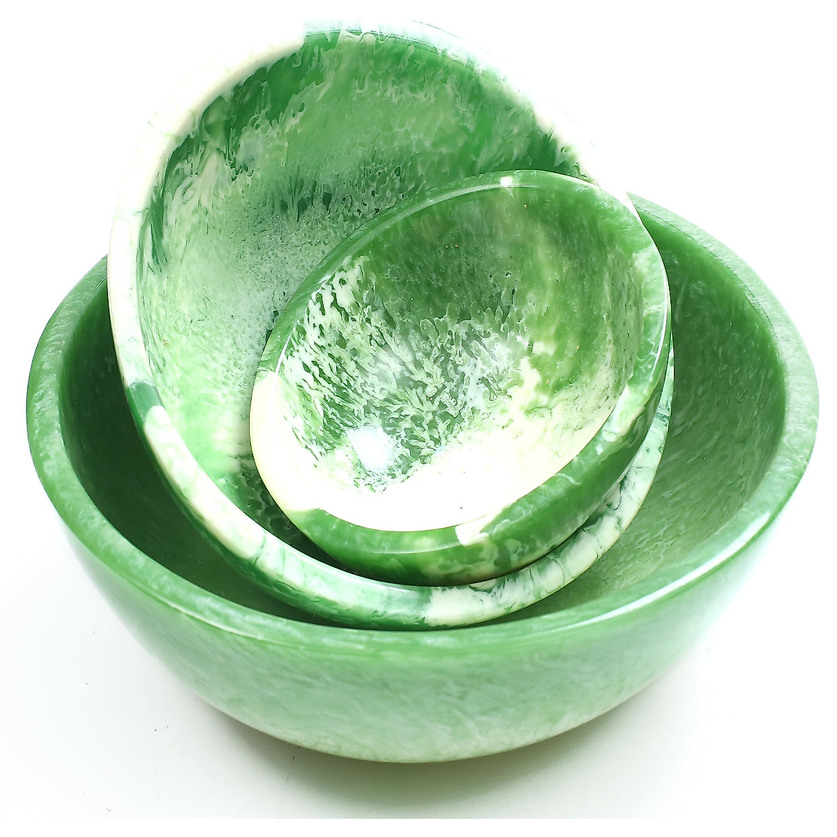 Alpha Living Home Handmade Countertop Fruit Basket, Resin Bowls for Kitchen, Restaurant, Dining Room, Decorative Table Centerpiece for Bread, Snack, Household Item Storage - Pack of 3