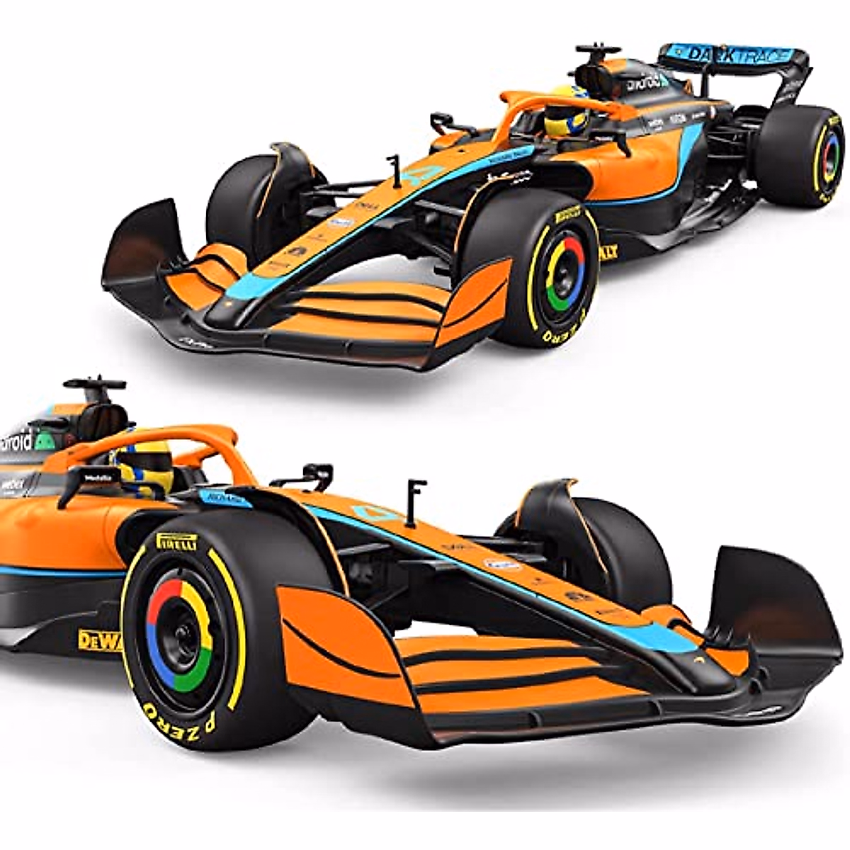 Xiangtat 1/12 1/18 Remote Control 2022 F1 MCL36#4 Lando Norris Formula Racing Drift RC Car Toy Model Collection Gift Remote Control Vehicle Toys (1/12 F1 MCL36#4)